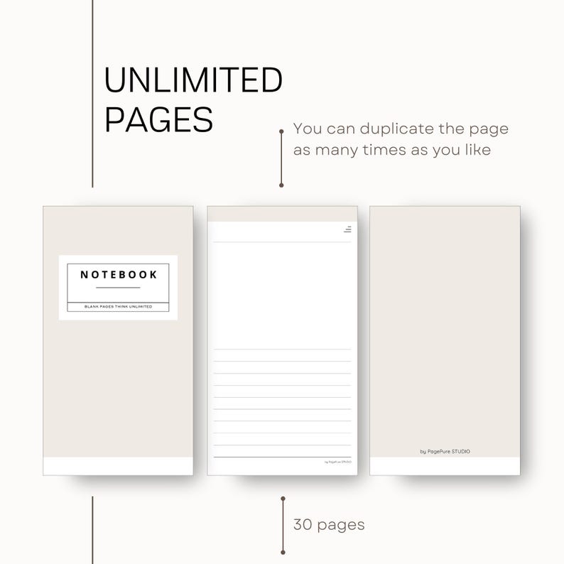 Notebook for Remarkable Pro Move, Minimalist Design, Remarkable Move ...