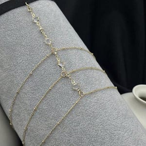Elegant Pearl Thigh Chain, Elastic Leg Chain Jewelry, Adjustable Body ...