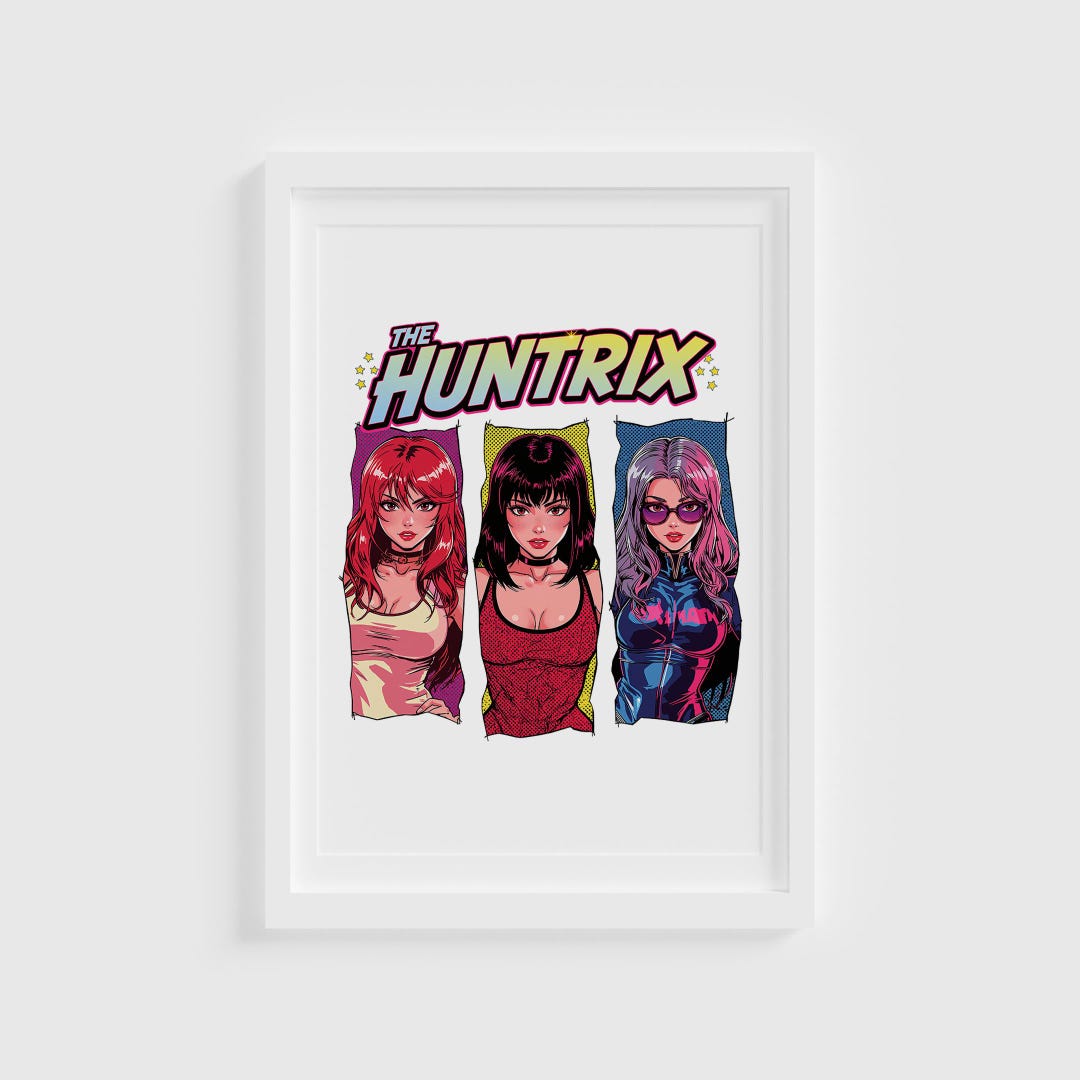 Huntrix Kpop Demon Hunters PNG, Huntrix PNG, Huntrix Anime Idol Group ...