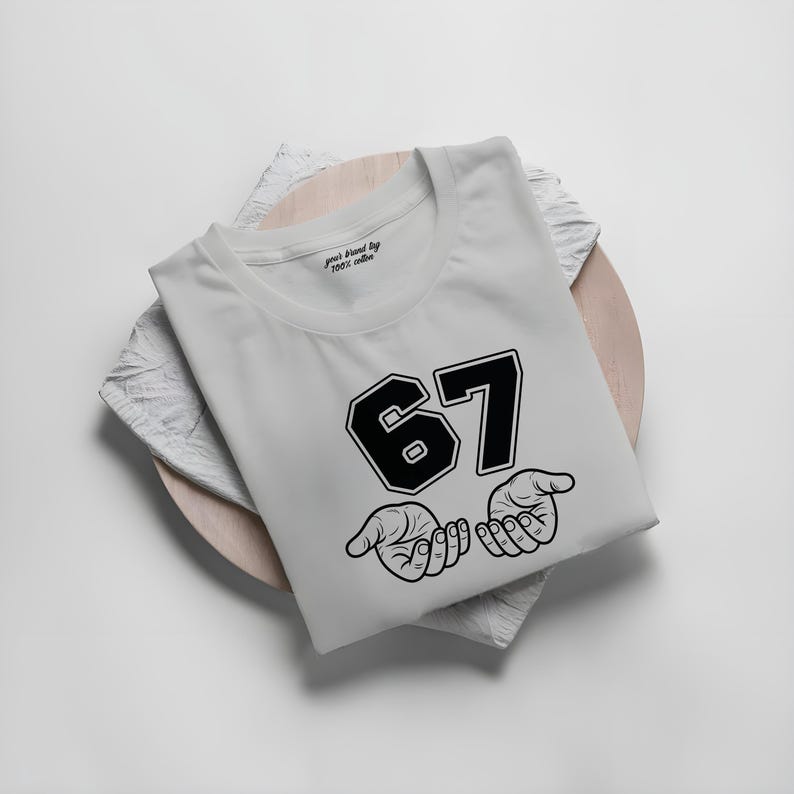 67 SVG, Viral Meme Six Seven, Gen Alpha Shirt Design (digital Download ...