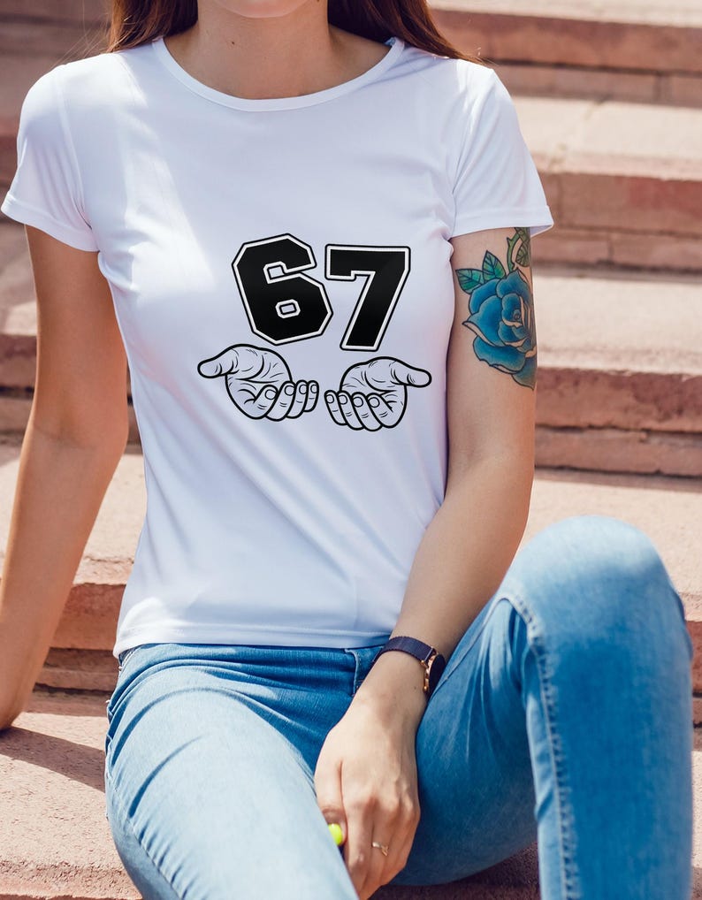 67 SVG, Viral Meme Six Seven, Gen Alpha Shirt Design (digital Download ...