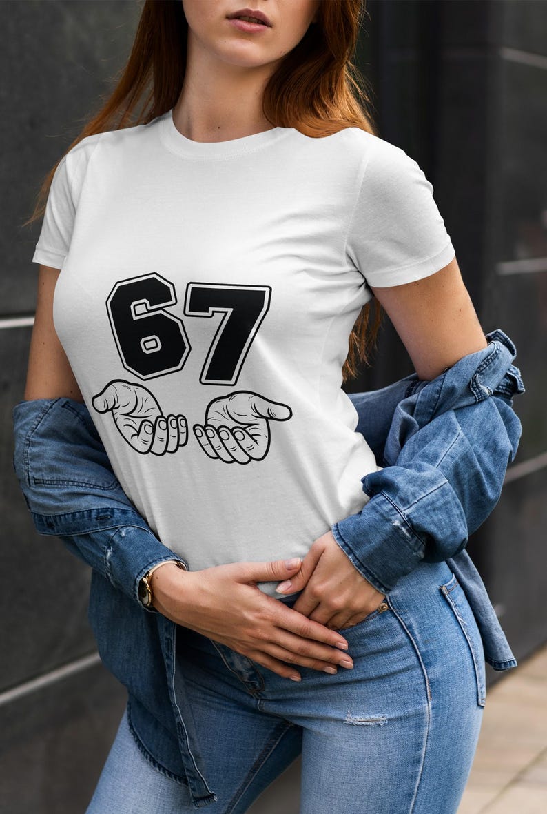 67 SVG, Viral Meme Six Seven, Gen Alpha Shirt Design (digital Download ...