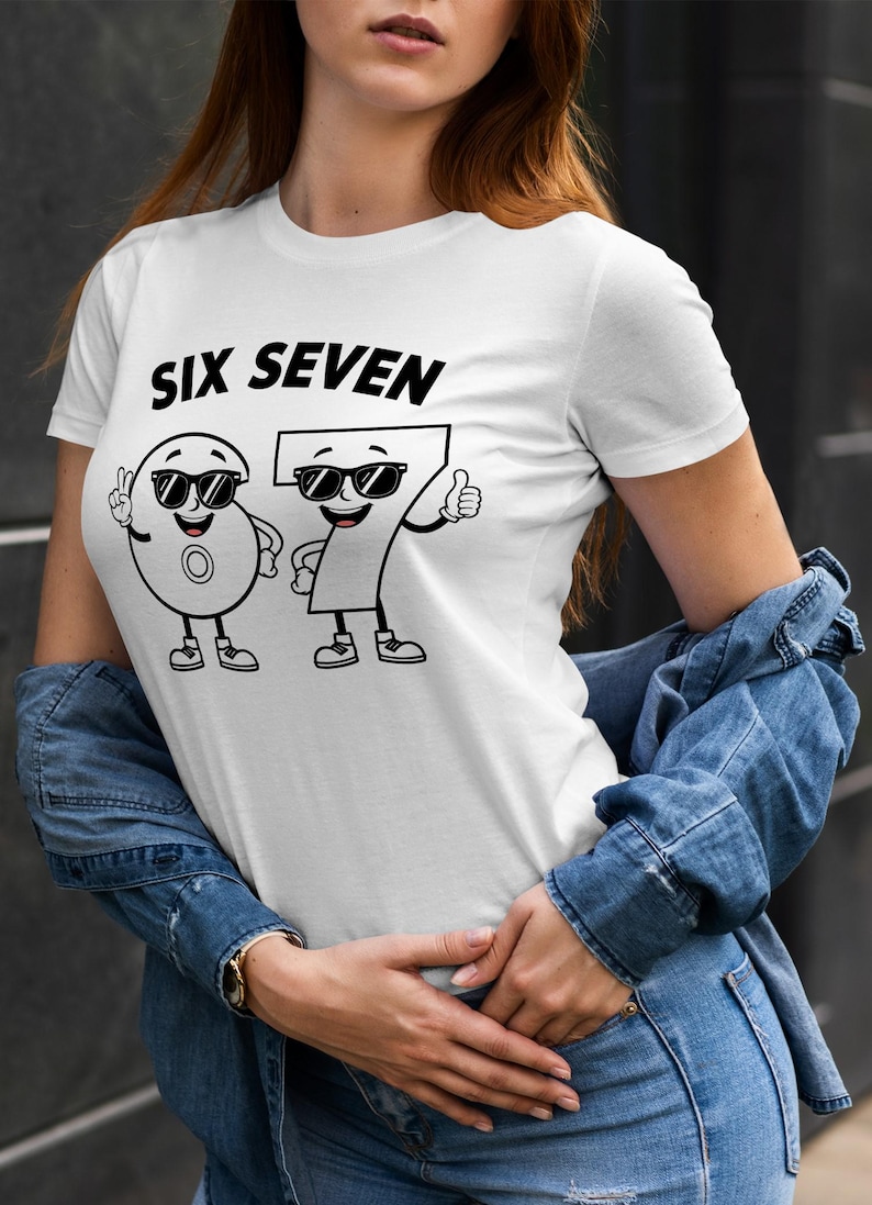 Funny Six Seven SVG, PNG, Gen Alpha Brainrot Meme, Cricut Sublimation ...