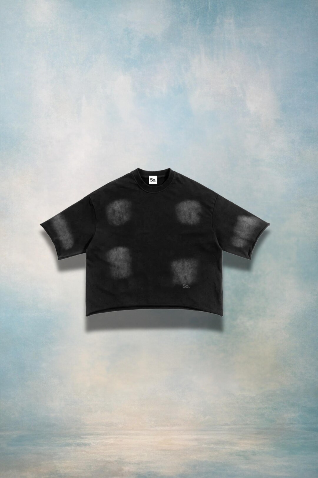 So // French - Sunfade French Terry Raw Edge T-shirt - Etsy