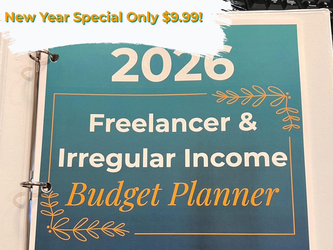 2026 Freelancer Budget Planner Printable PDF | Irregular Income Gig ...