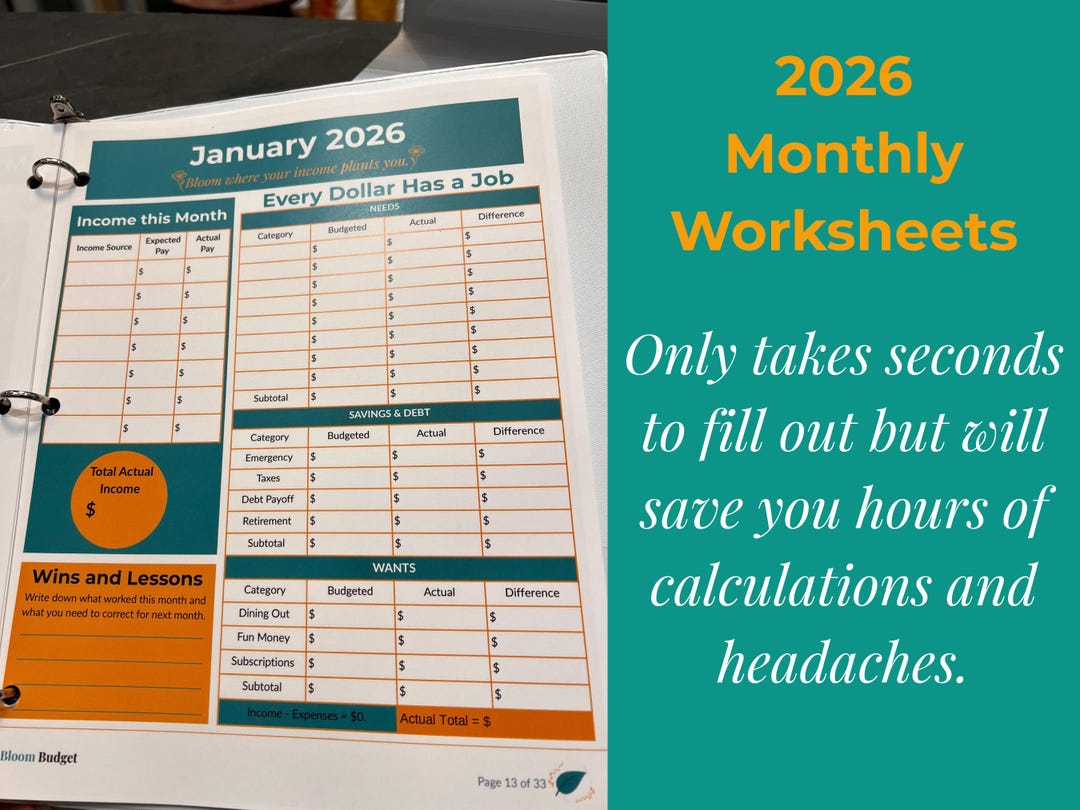 2026 Freelancer Monthly Budget Templates Printable PDF | 12 Zero-based ...