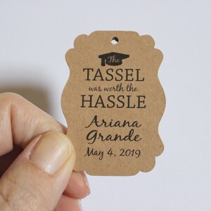 Graduation Party Favor Tags Customized With Your Name and Year 50 Tags ...