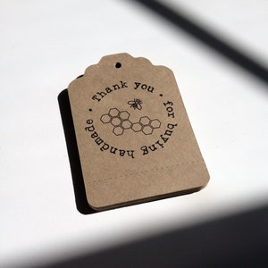 Perforated Price Tags 100 Kraft Paper Brown Retail Tags Ready for ...