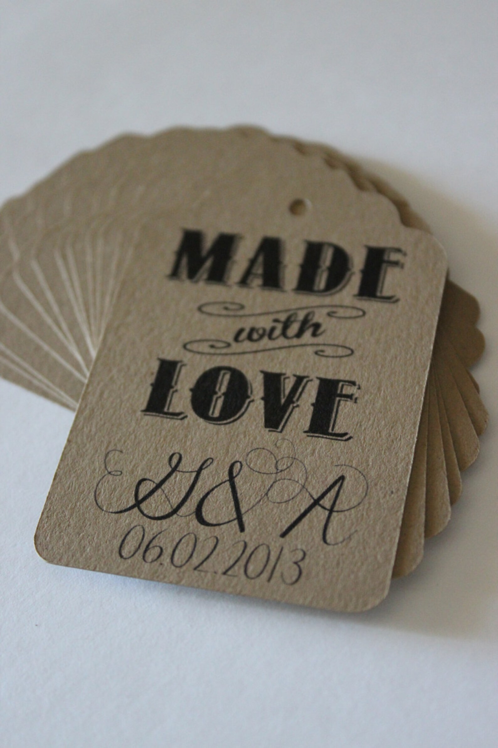 Tags Labels Customized With Your Logo Handmade Items Set of - Etsy