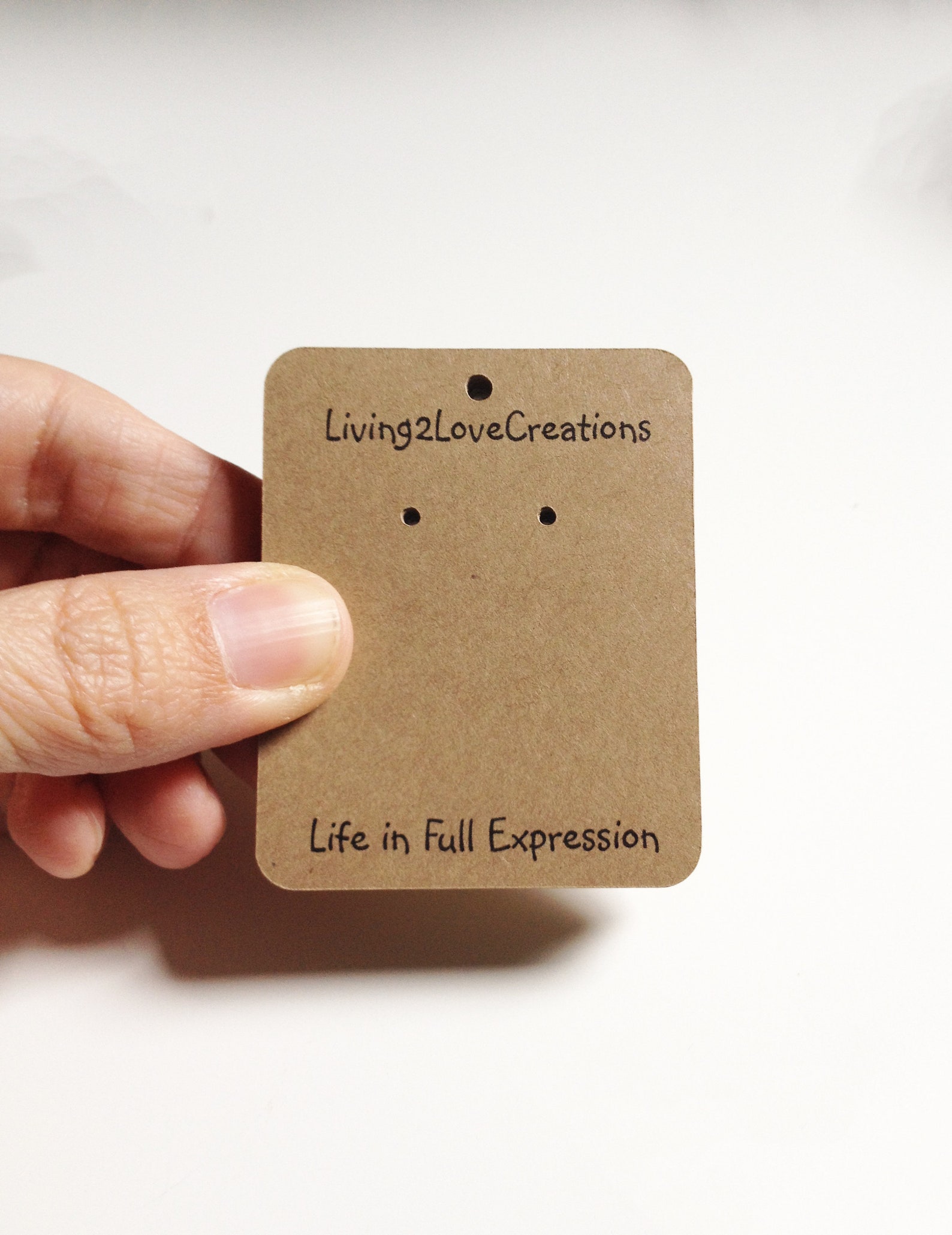 25 Custom Fold Over Tags Necklace Bracelet Scrunchies Hang | Etsy