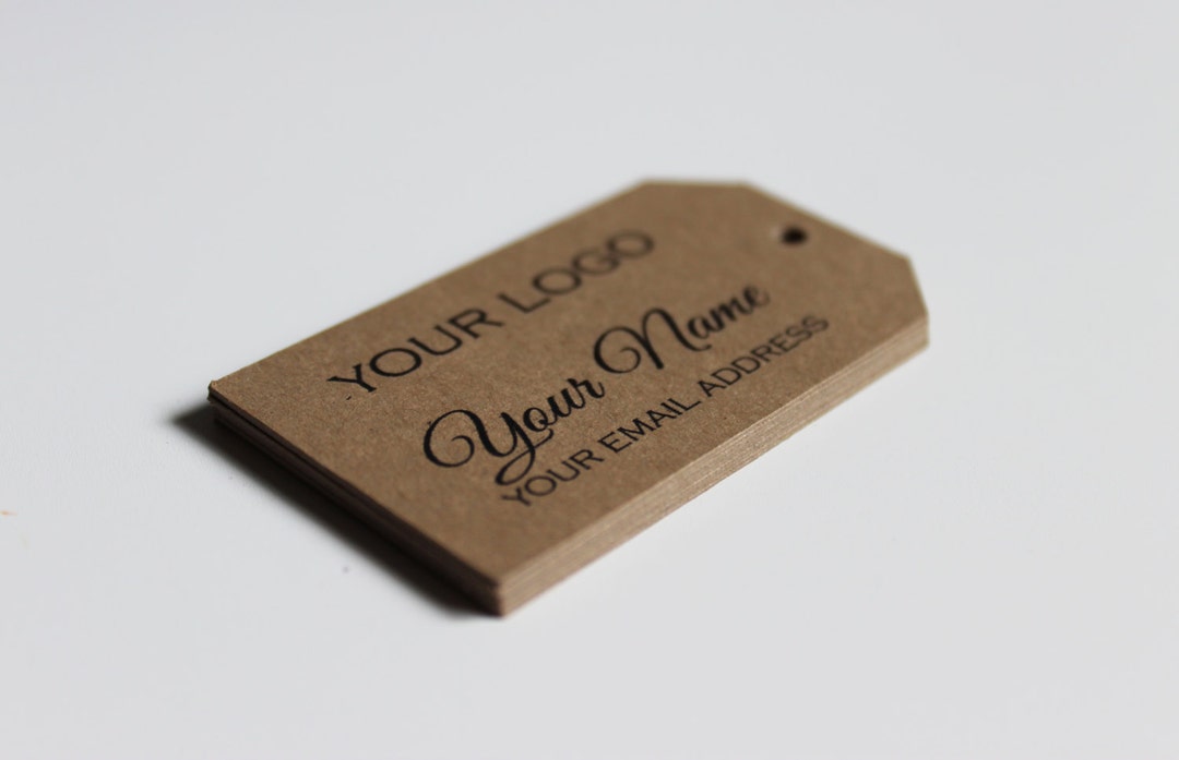 Retail Tags Personalized With Your Logo, Design or Name 200 Merchandise ...