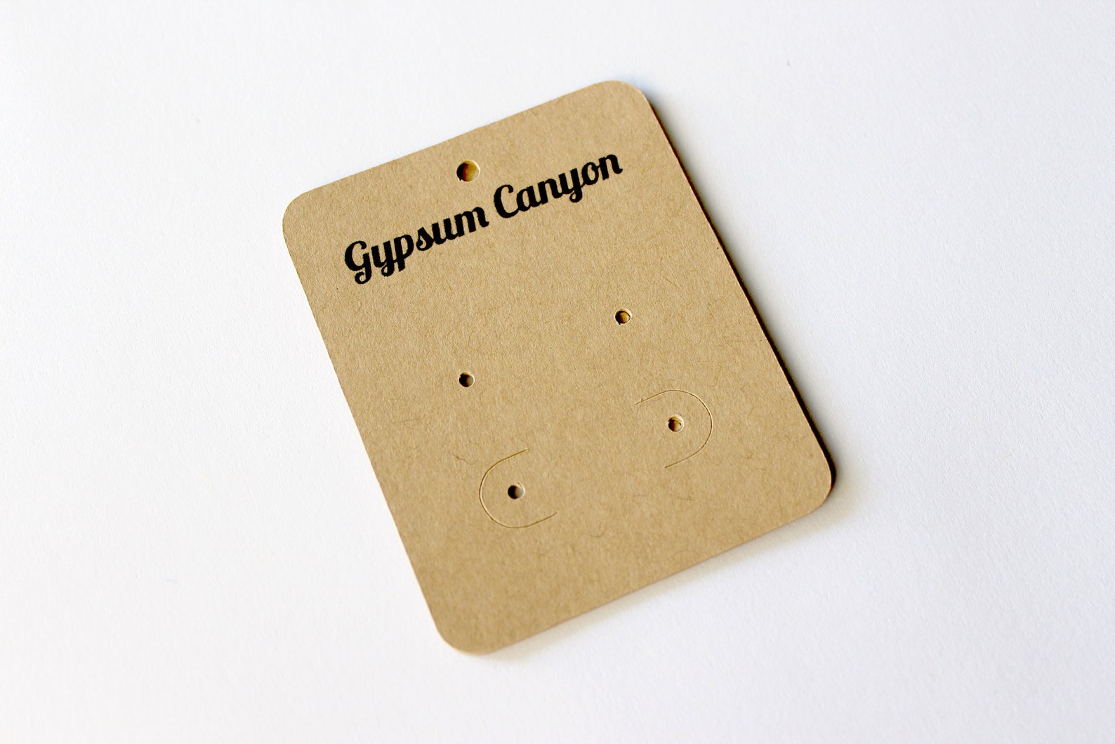 Earring Tags Cards 2.5 X 2 Inch Natural Kraft Brown Custom - Etsy