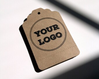 Merchandise Swing Tags Customized With Your Logo Handmade | Etsy