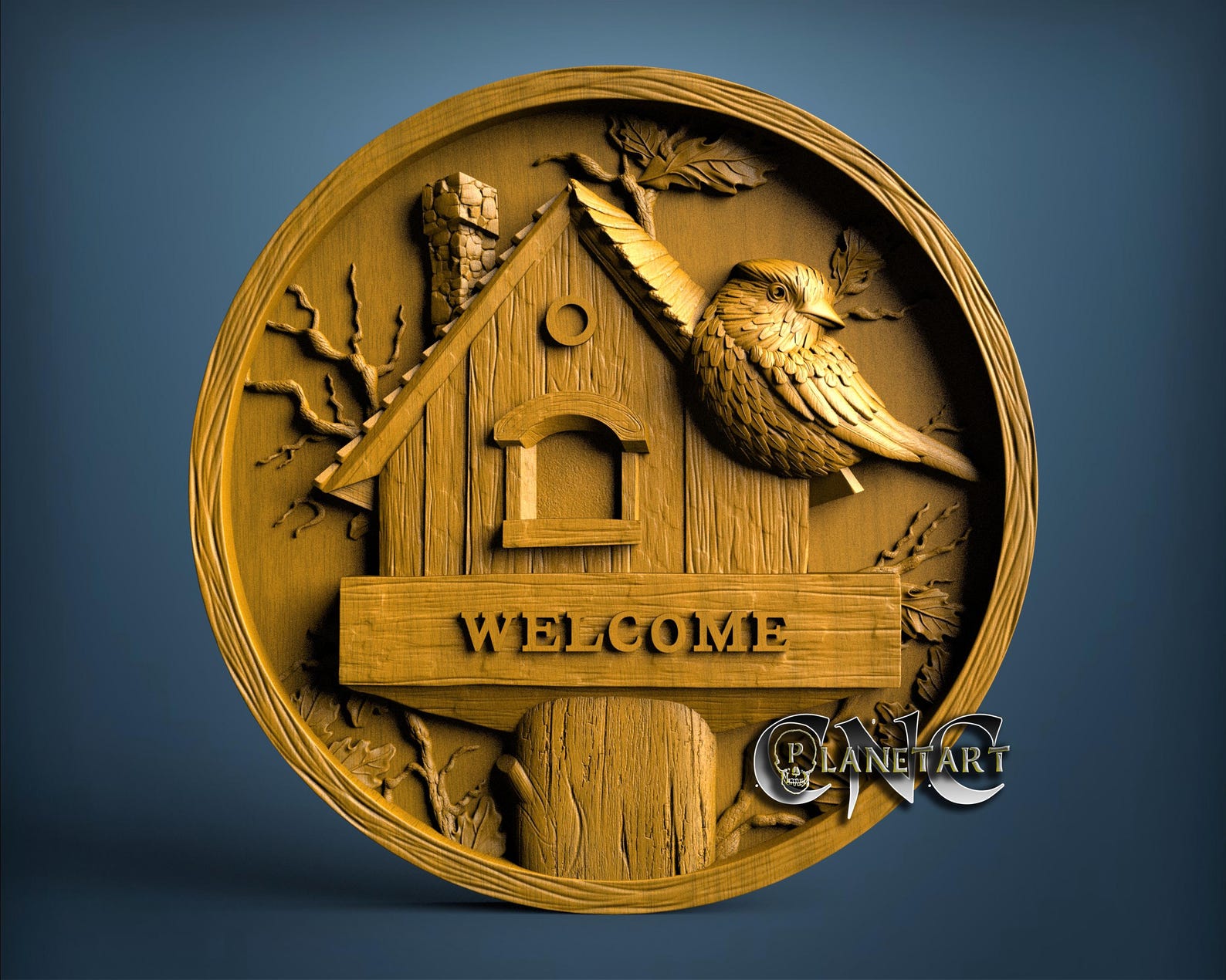Birds House, 3D STL Model, CNC Router Engraver, Artcam, Aspire, CNC ...