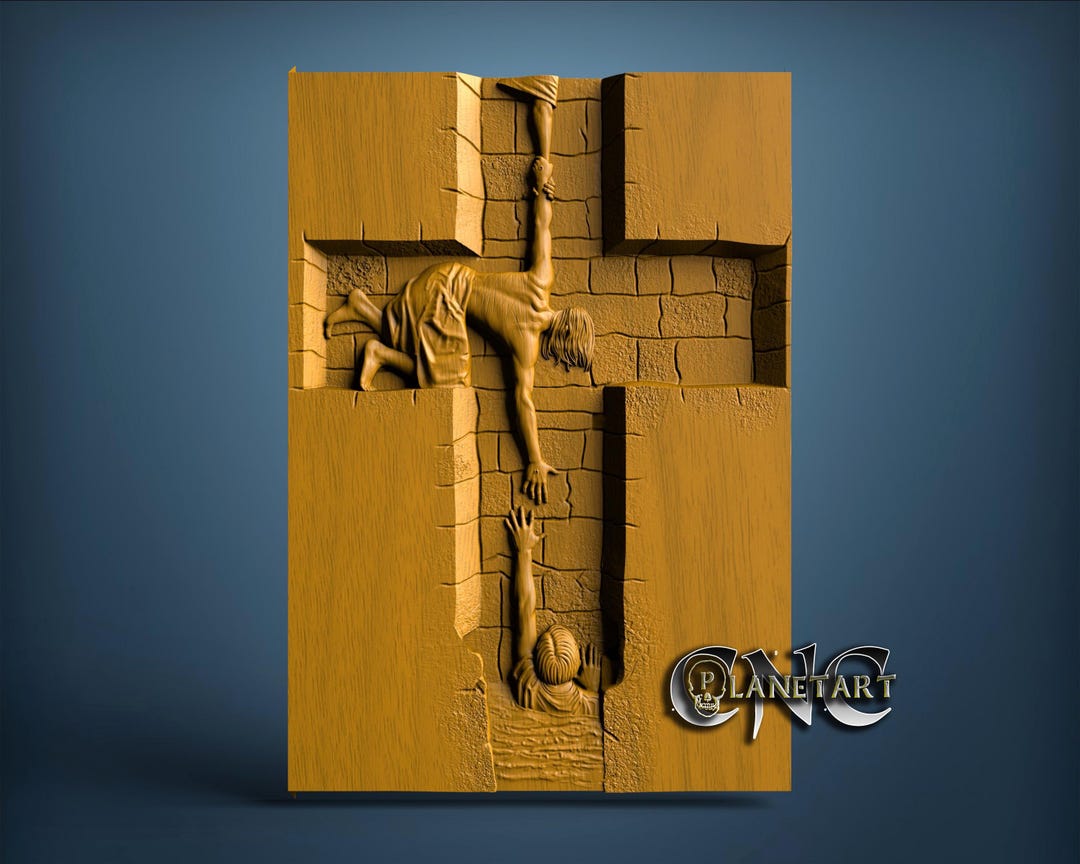 God Our Savior, 3D STL Model, CNC Router Engraver, Artcam, Aspire, CNC ...