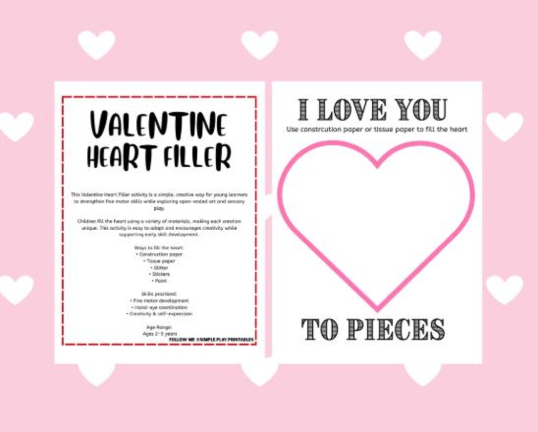 Toddler I LOVE YOU to Pieces Valentines - Etsy
