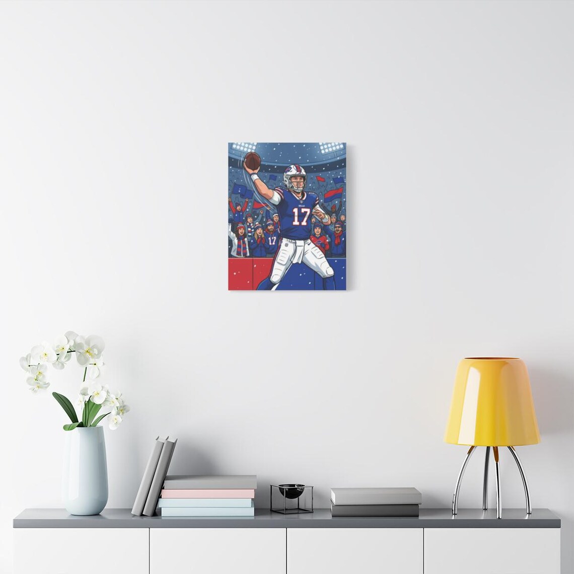 Josh Allen Cartoon Print | Buffalo Bills Mafia, NFL Wall Art (digital ...
