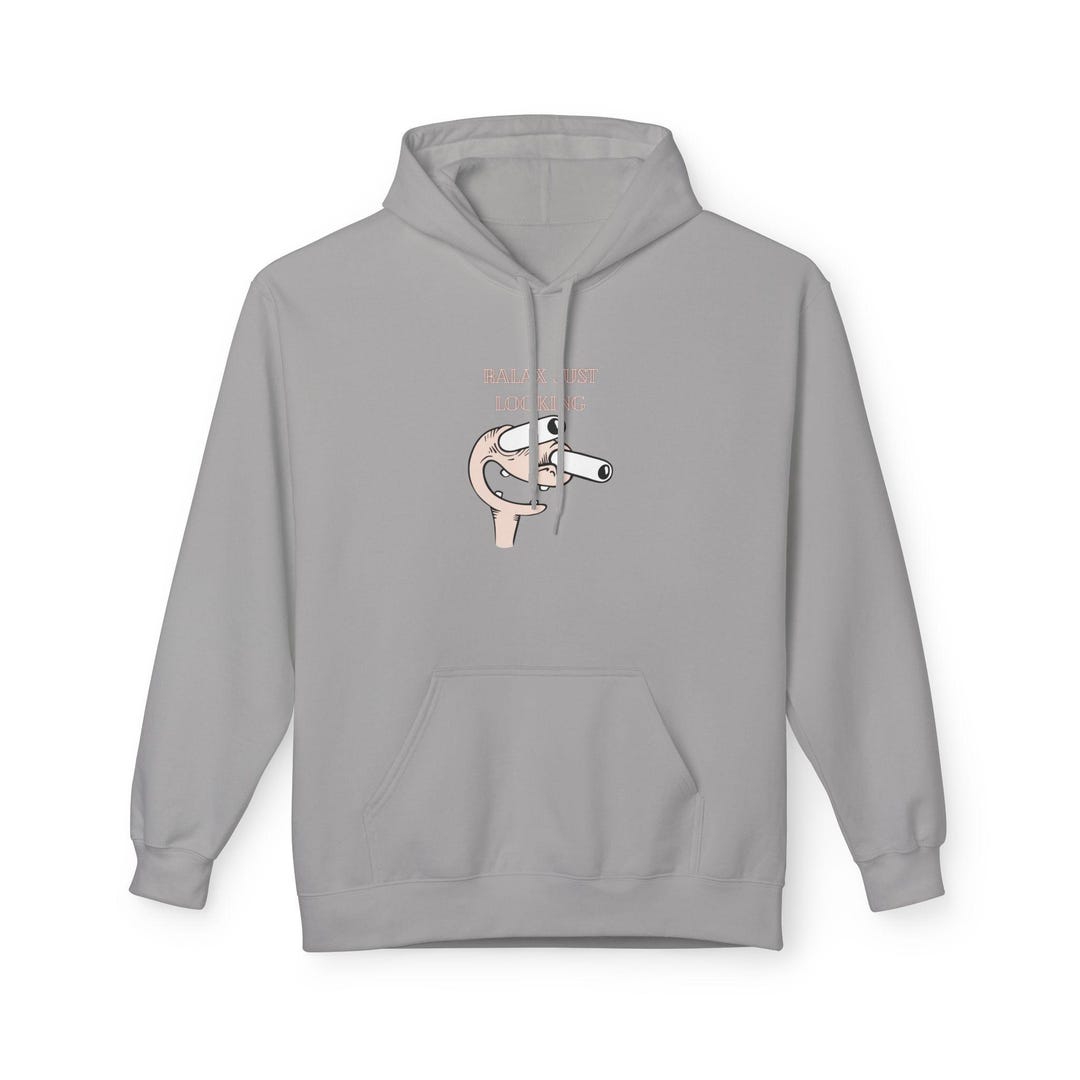 Big Goofy Googly Eyes Hoodie | Relaxed Sloth Illustration, Cute Lazy ...