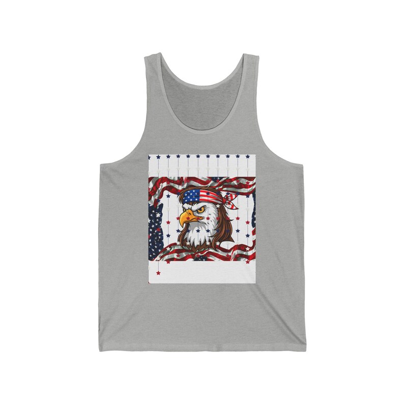 Patriotic Bald Eagle Tank | American Flag Graphic, Fourth of July - Etsy