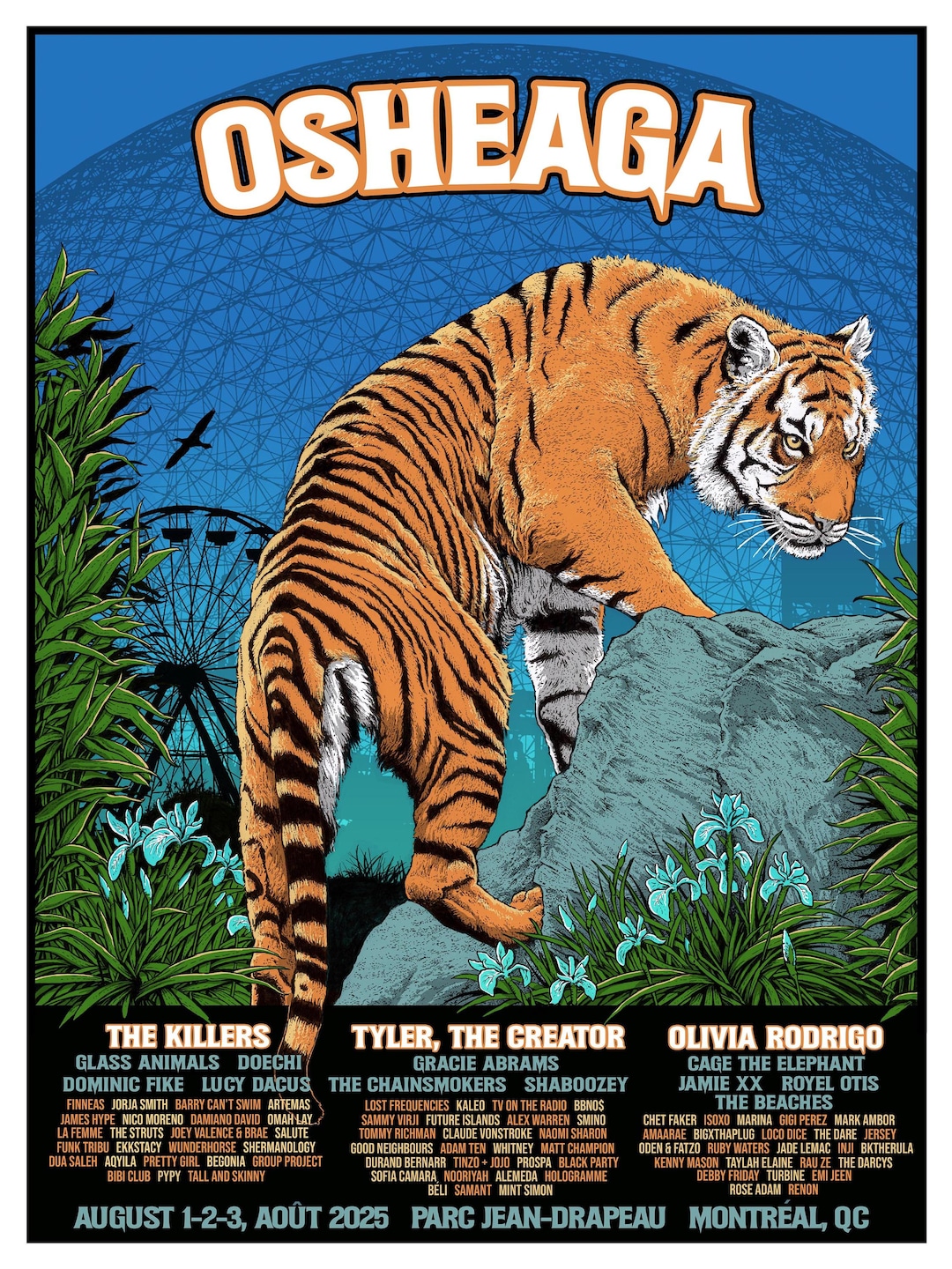 Osheaga 2025 Screen Print Poster - Etsy