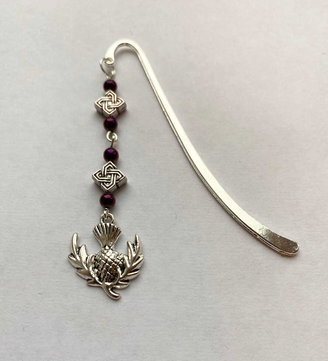 Celtic Knot Bookmark. Thistle Bookmark. Wedding Favour. Outlander ...