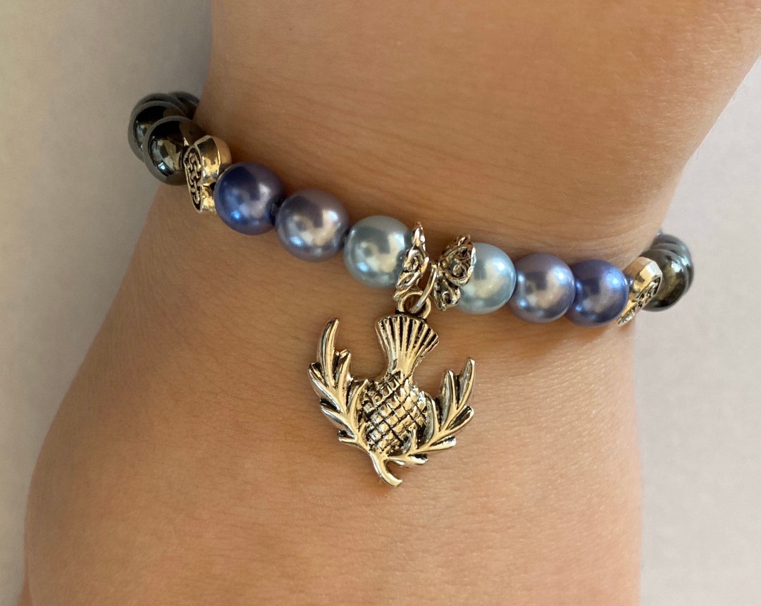 Thistle Bracelet. Outlander Bracelet. Scottish Thistle Bracelet ...
