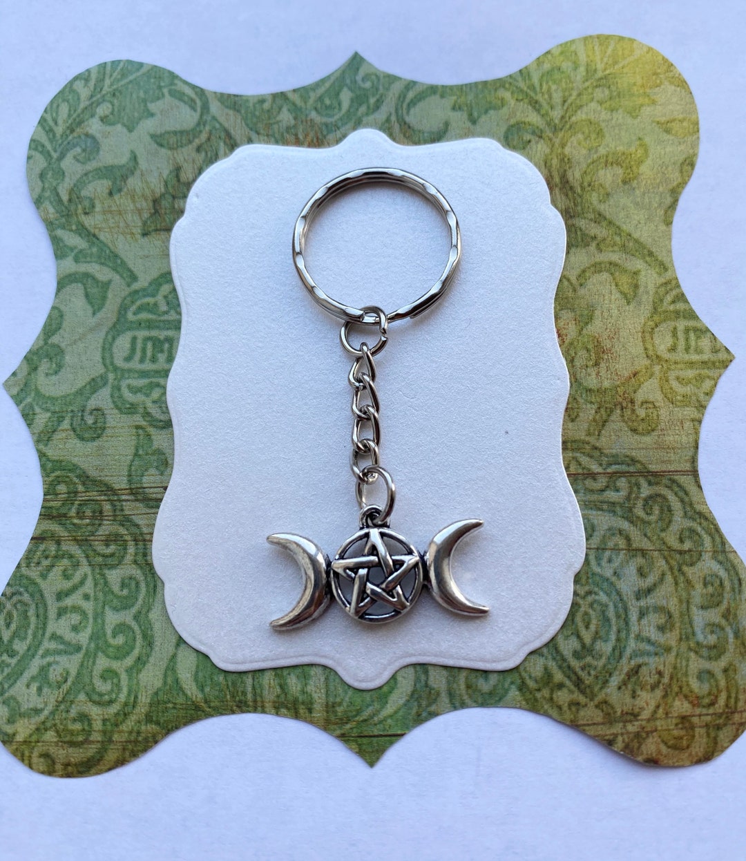 Godness Symbol Keychain. Gothic Keychain. Pagan Keychain. Keyring ...
