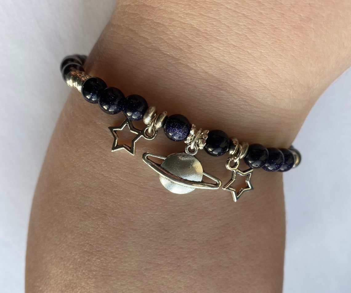 Saturn bracelet. Saturn jewellery. Space bracelet. Astronomy | Etsy