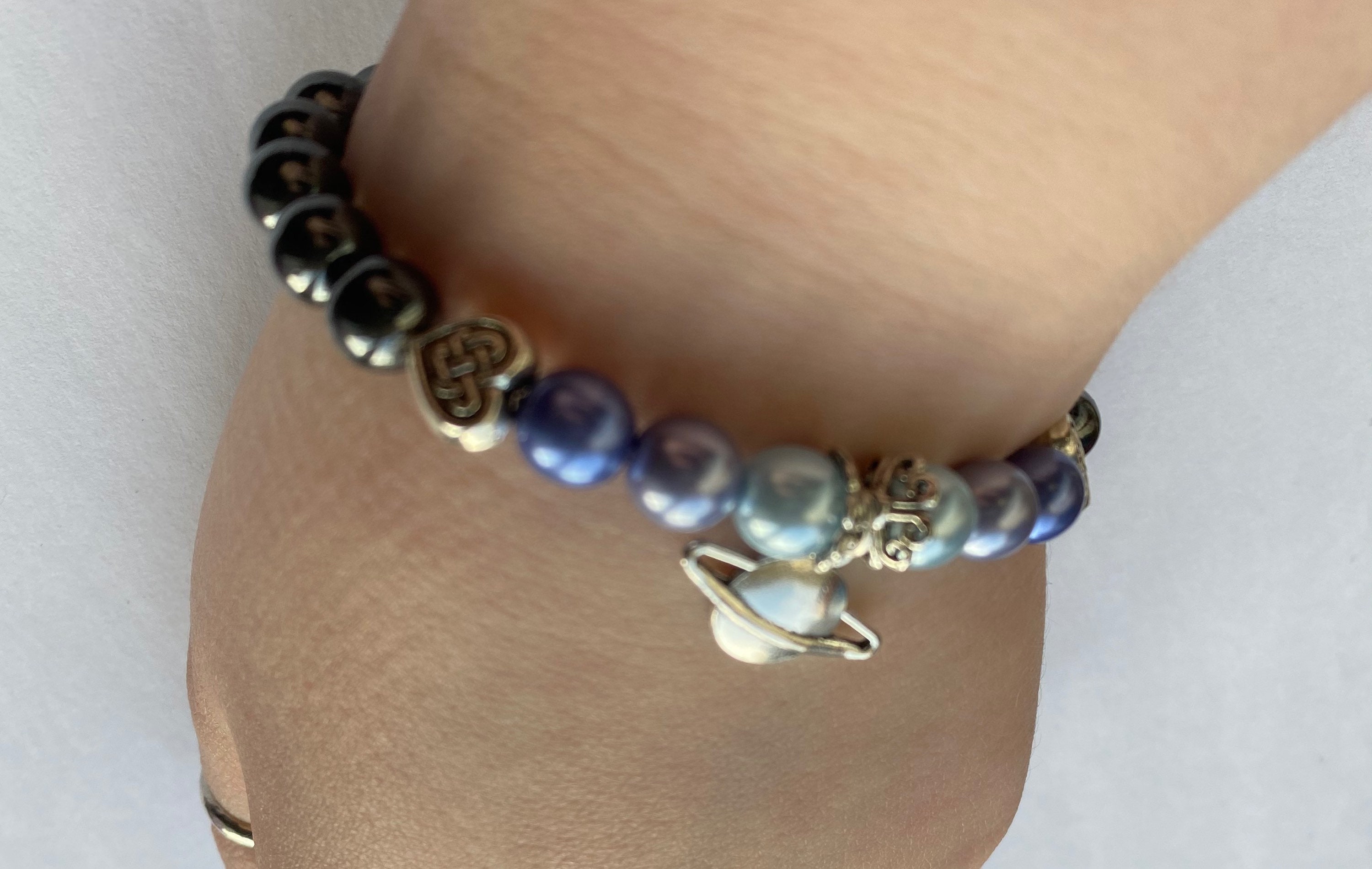 Saturn bracelet. Space bracelet. Saturn jewellery. Solar | Etsy