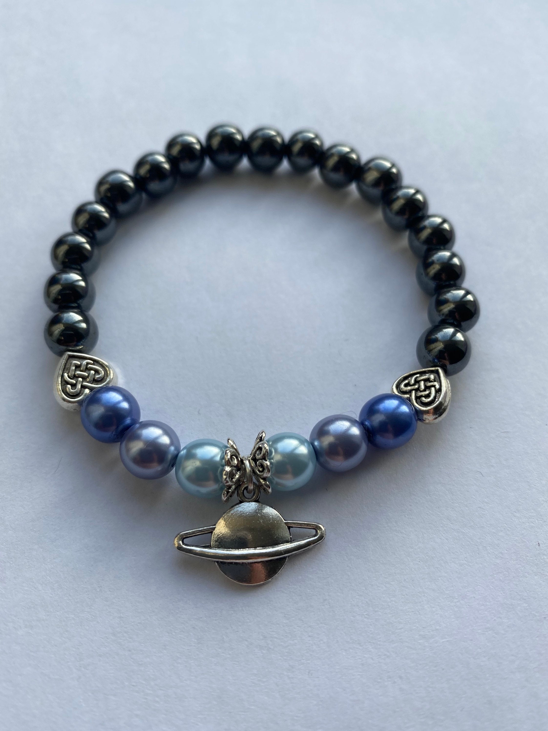 Saturn bracelet. Space bracelet. Saturn jewellery. Solar | Etsy