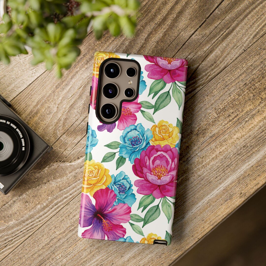 Colorful Watercolor Floral 100 Different Phone Case Models | Tough Case ...