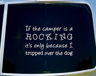 Dog Camping Decal All We Need is Our Dogs and A Campfire Pop - Etsy