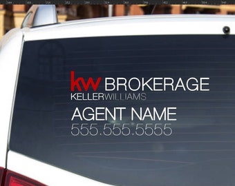 Real Estate Agent Decal Personalized Window Decal - Etsy