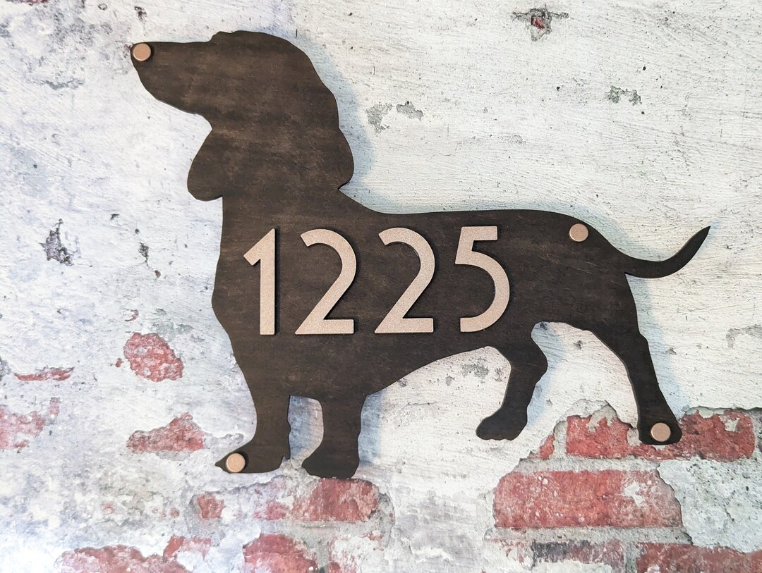 Dog Shaped Address Sign Address Sign Gifts for Dog Lovers - Etsy