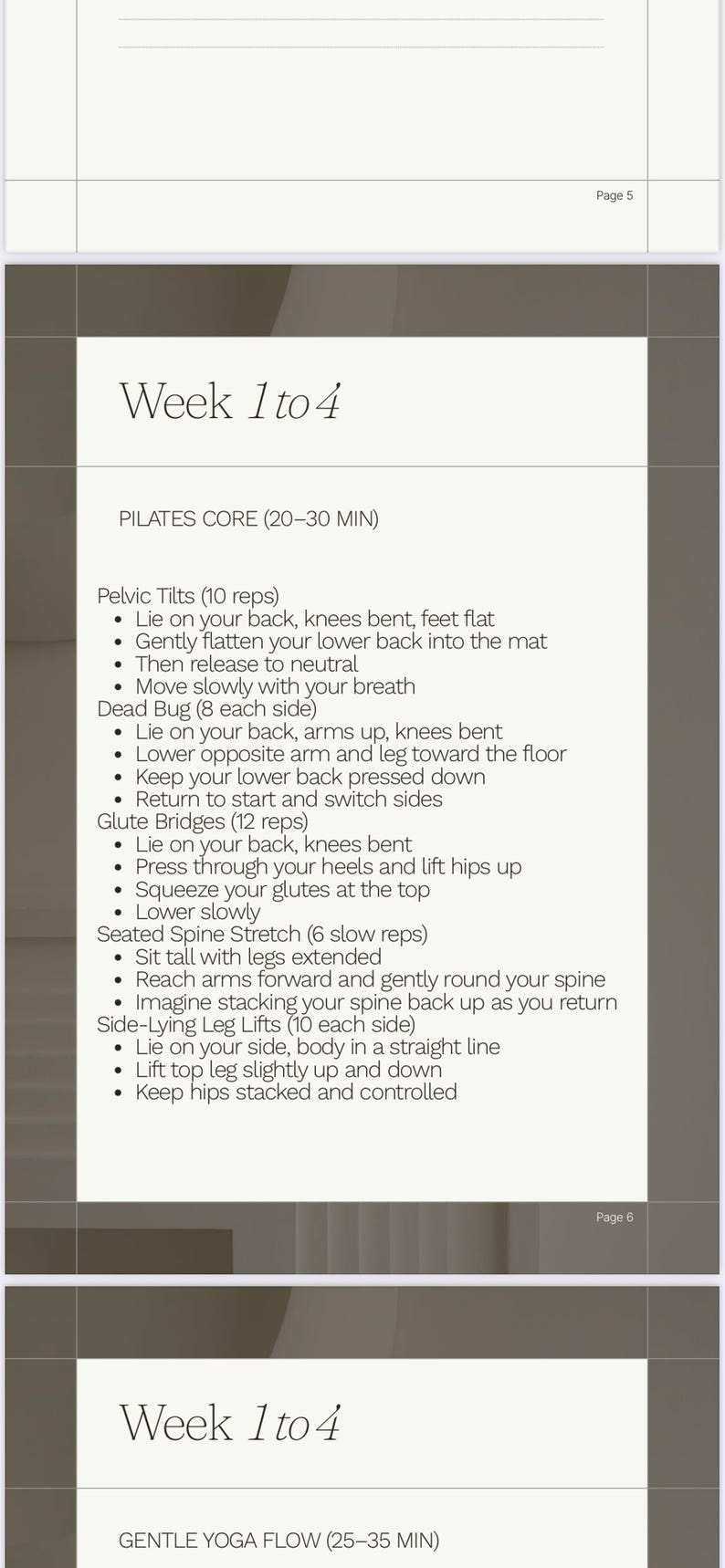 12 Week Pilates Plan, at Home Guide, 2026 Workout Planner - Etsy