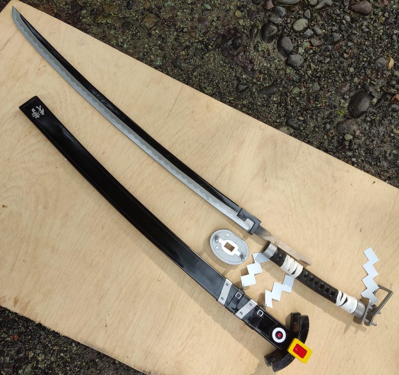 Zenless Zone Zero Hoshimi Miyabi Teak Wood Sword, Handmade Cosplay Prop ...