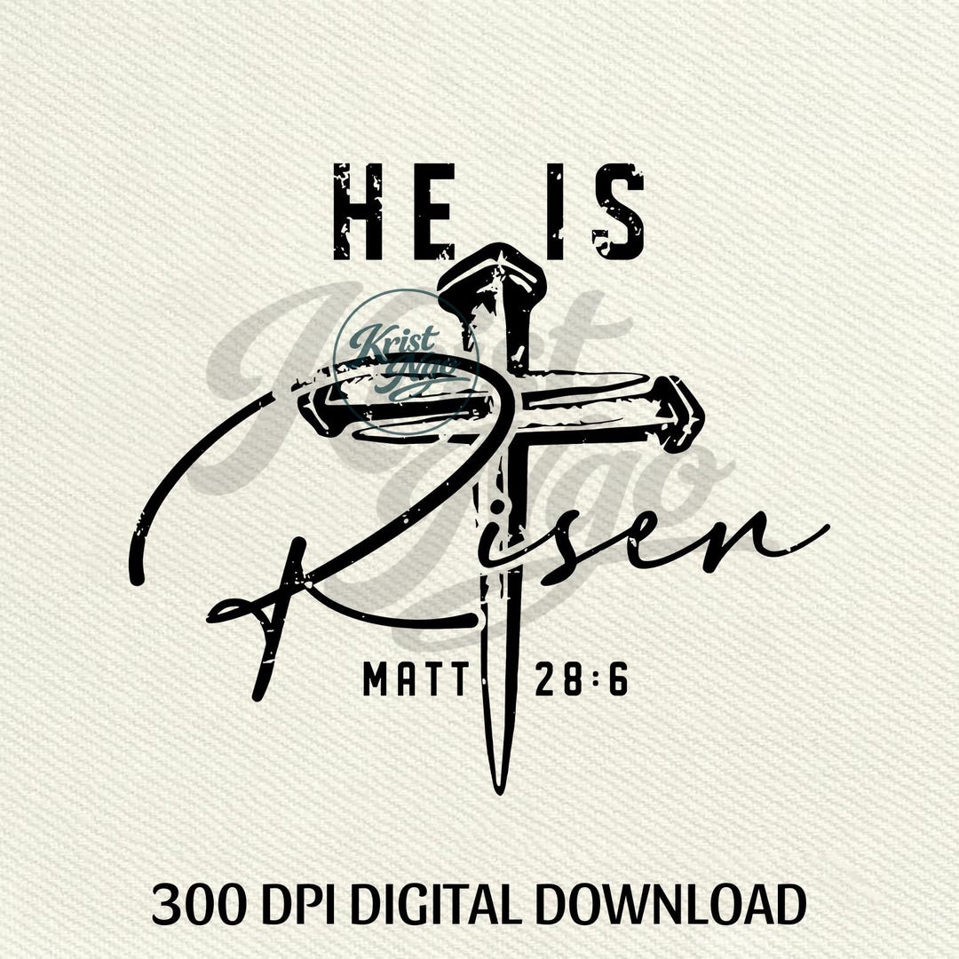He is Risen PNG, Cross Nails PNG, Matt 286 PNG, Easter Christian Png ...