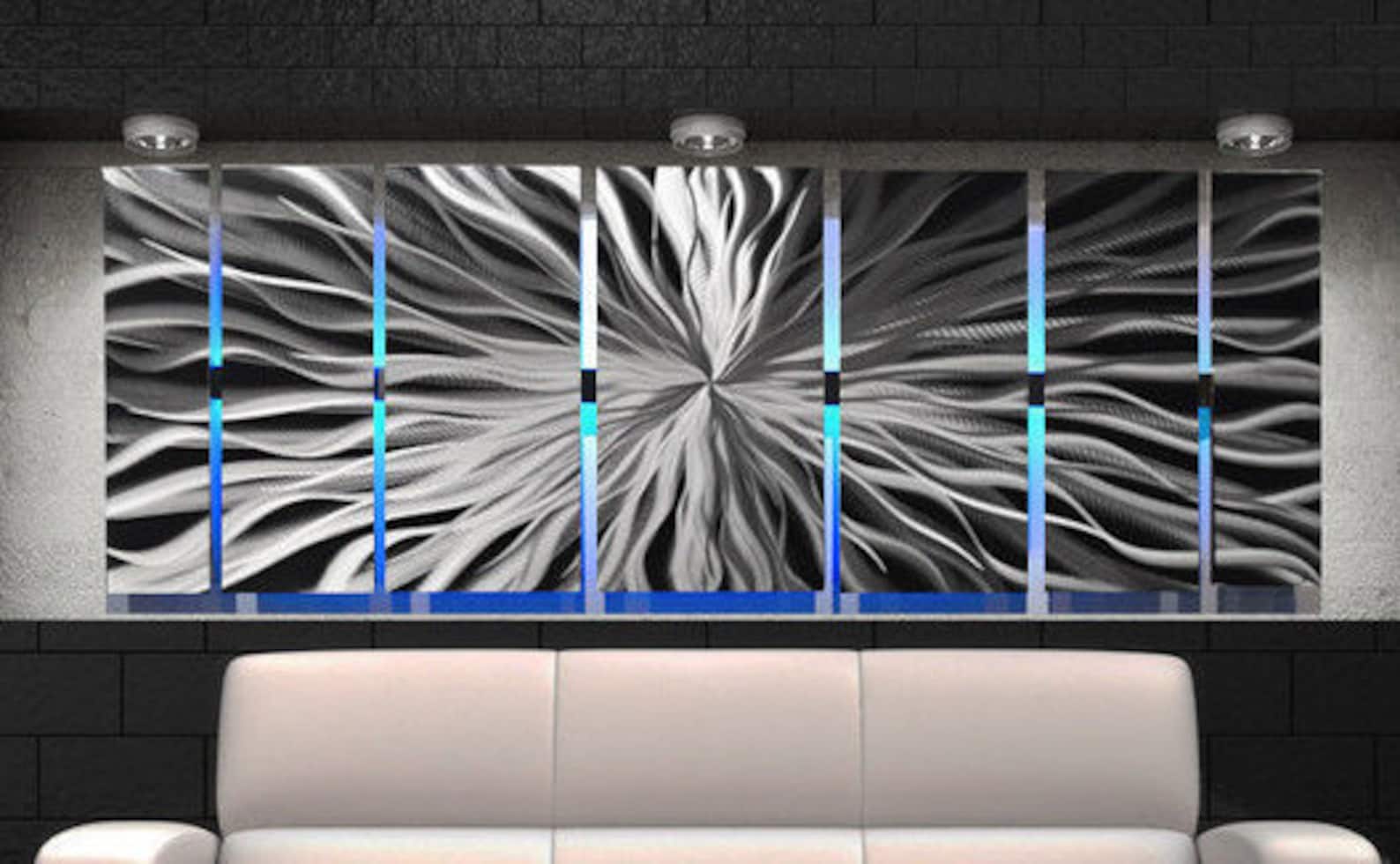 Lighted Metal Wall Art LED Metal Wall Sculpture Color - Etsy