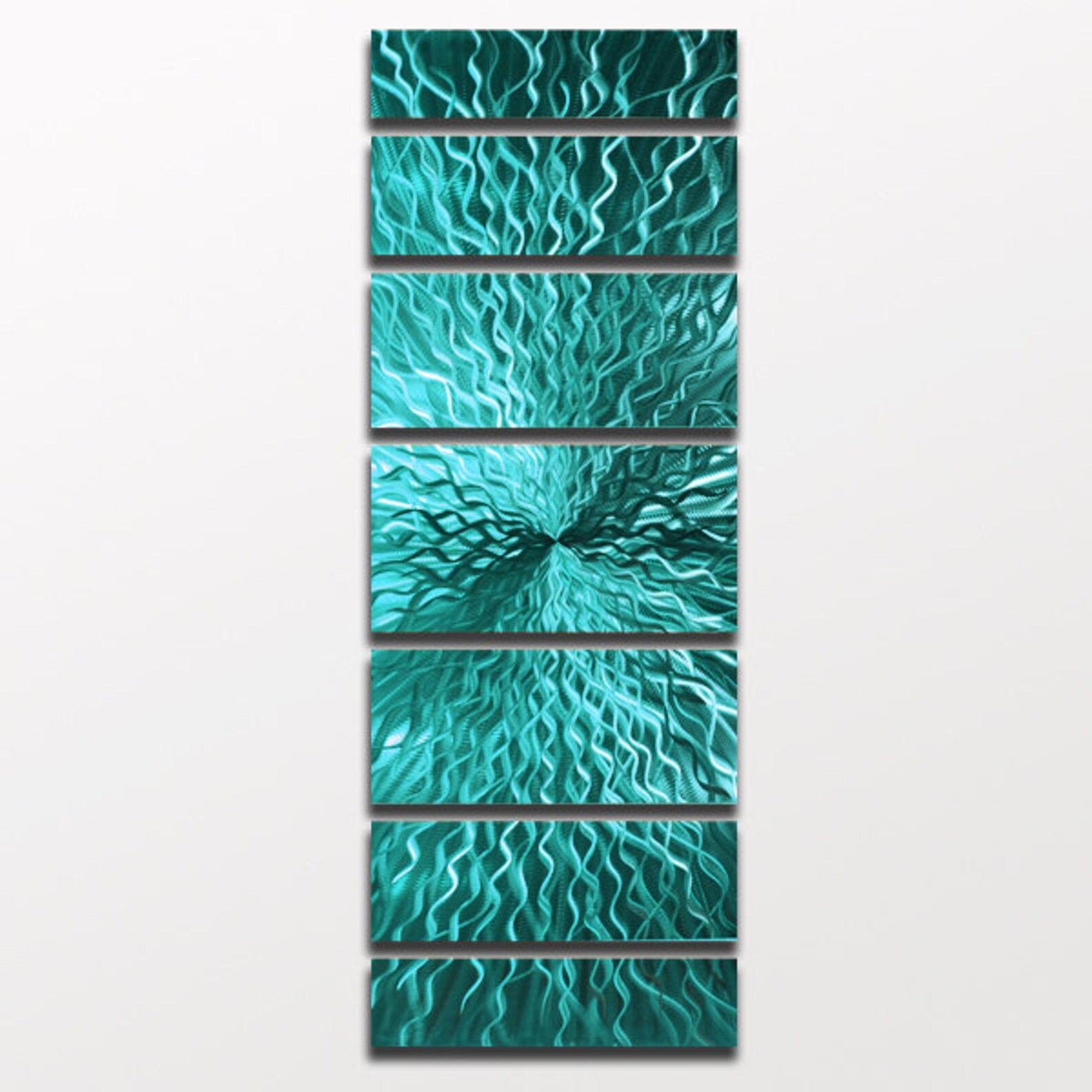 Large Metal Wall Art Sculpture Metal Art Panels Turquoise - Etsy