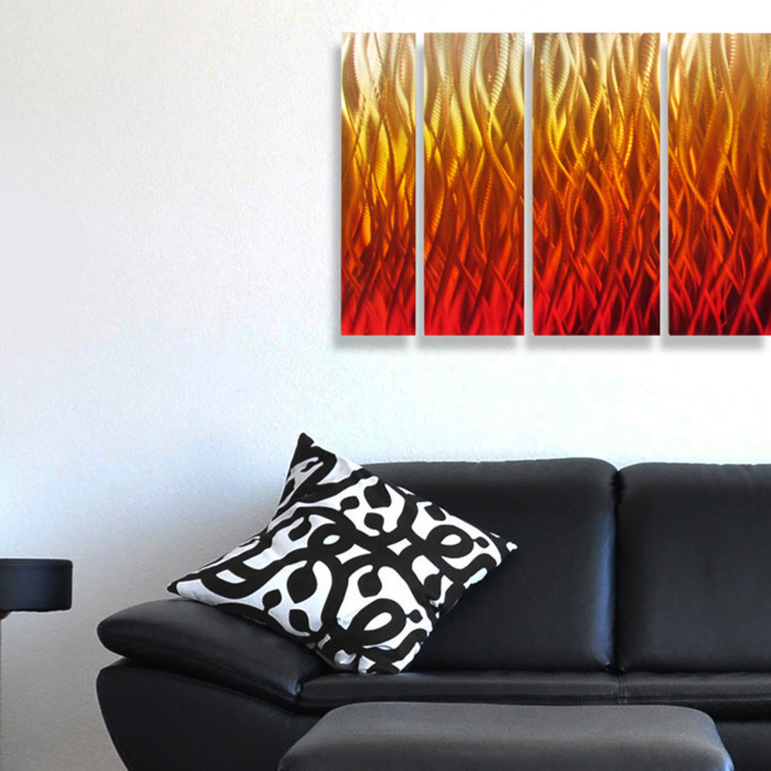 Large Metal Wall Art Panels Sculpture inferno by - Etsy