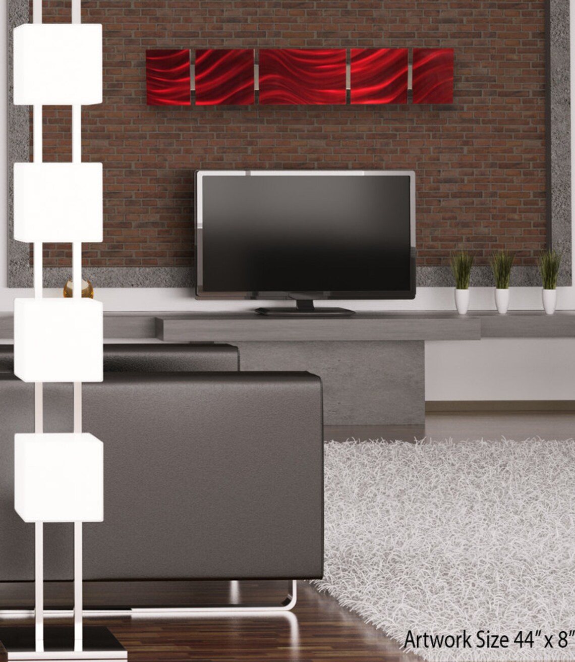 Red Metal Wall Art Aluminum Sculpture Metal Panels Artwork - Etsy