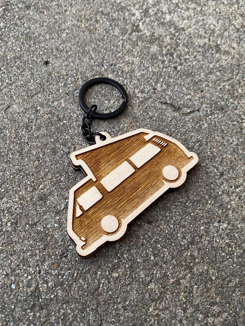 Volkswagen T3 Camper Keychain – VW Bus With Pop-up Tent | Vanlife Gift ...