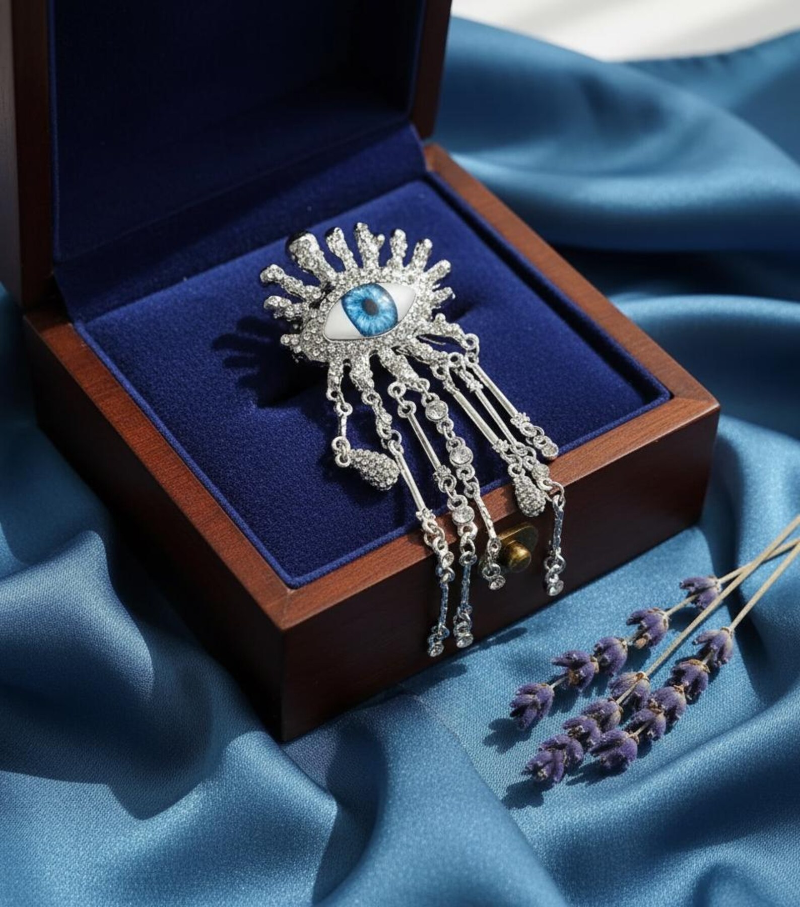 Eye Tassel Earrings: Schiaparelli Inspired, Vintage Style - Sparkly ...