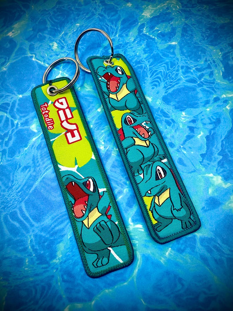 1 Piece Double Sided Totodile 5 Inch Keychain - Etsy