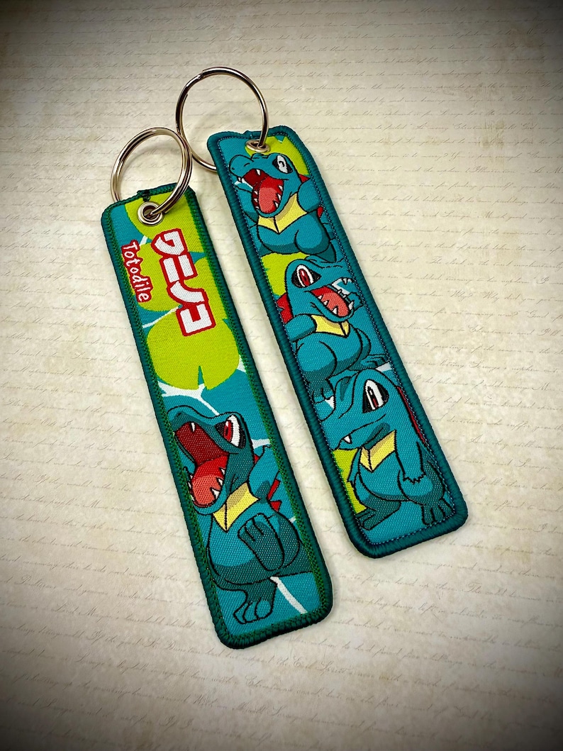 1 Piece Double Sided Totodile 5 Inch Keychain - Etsy