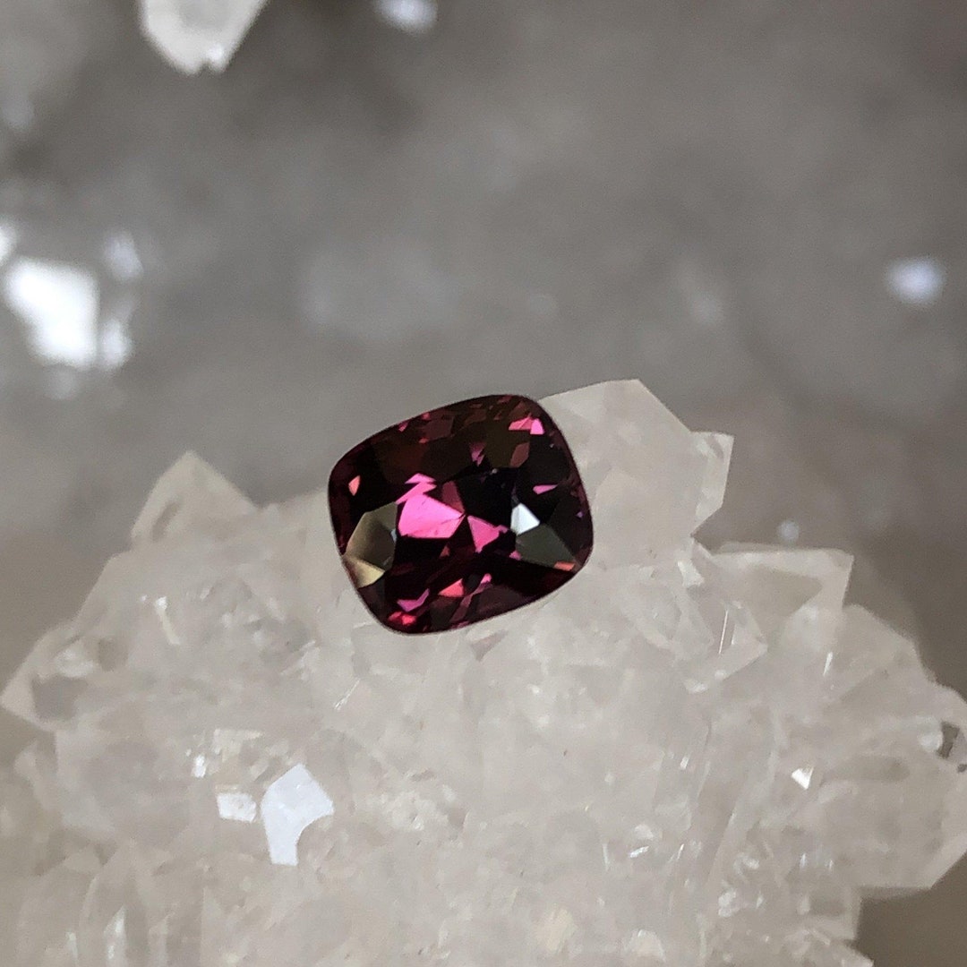 Burgundy Rose Spinel 1.69 Carat Cushion Cut - Etsy