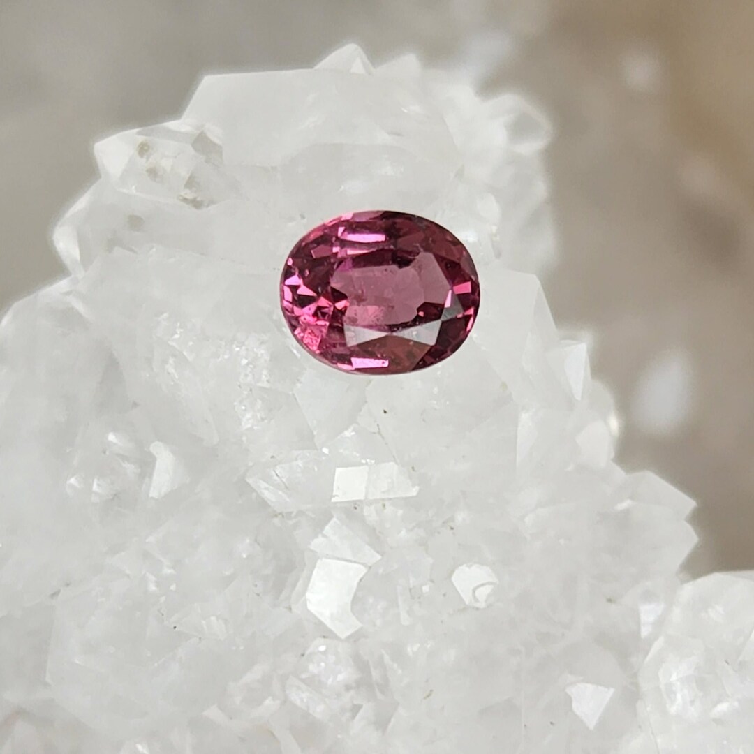 Spinel .86 Hot Pink Oval Cut - Etsy