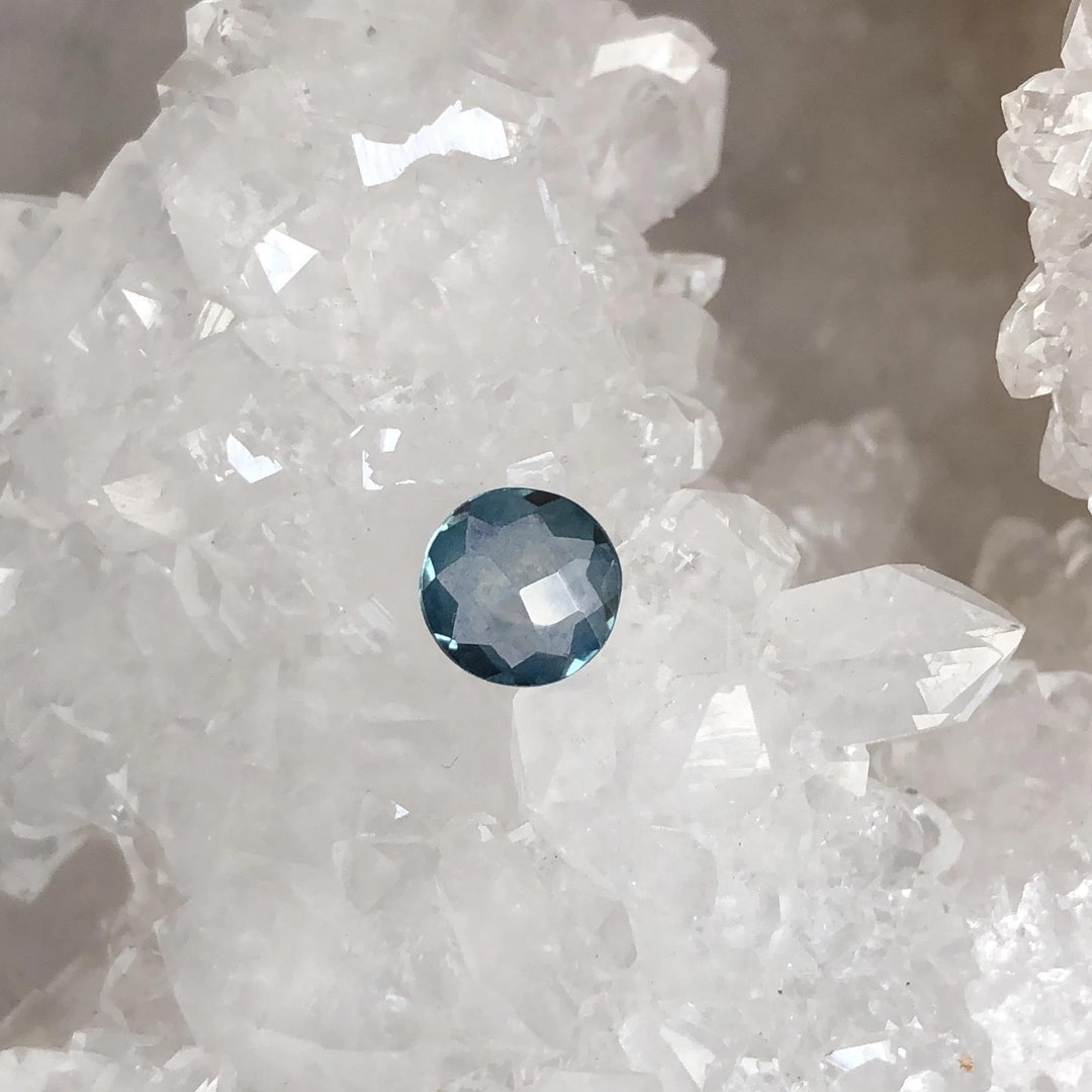 Montana Sapphire Checkerboard Cut .89 Carat - Etsy