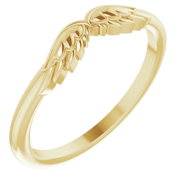 Gold Angel Wing Ring - Etsy