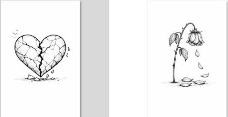 Heartbreak Healing Coloring Book – Reflective Art Therapy (digital ...